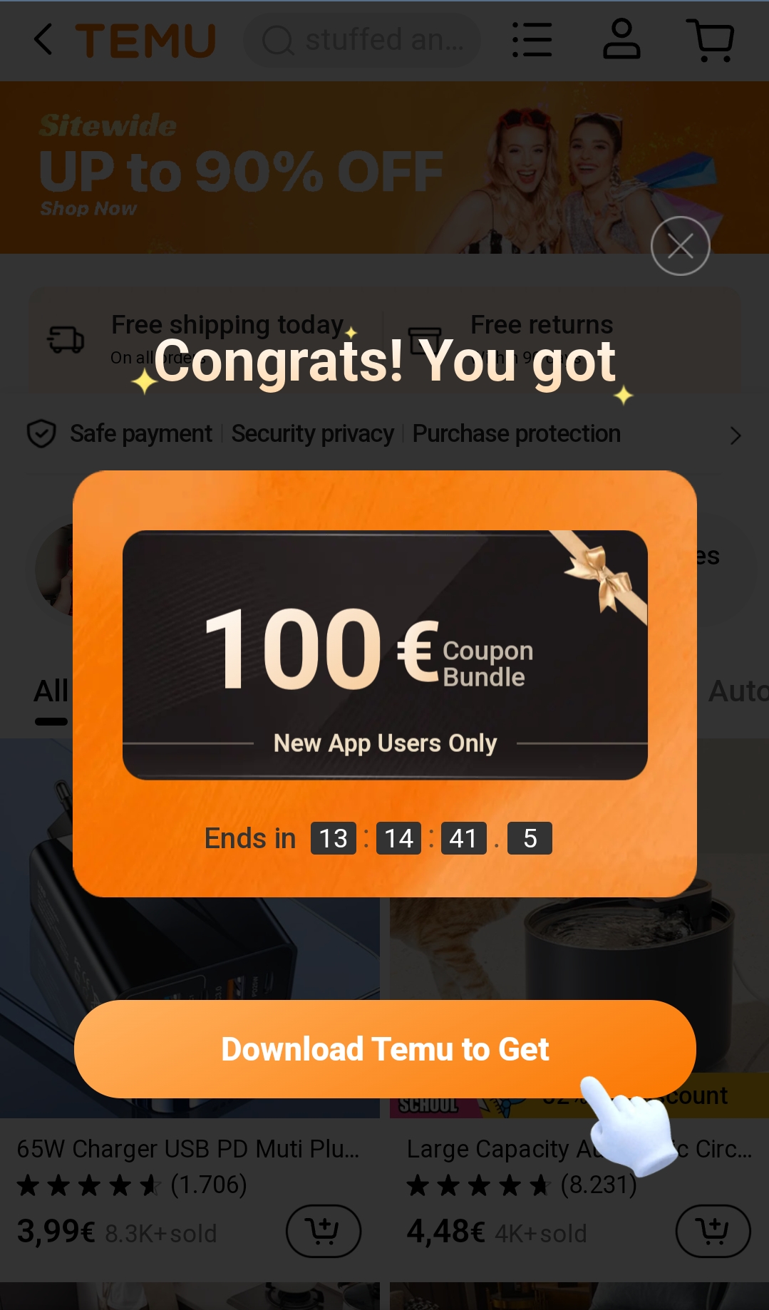Temu: come funziona e come ricevere 100€ di promo benvenuto